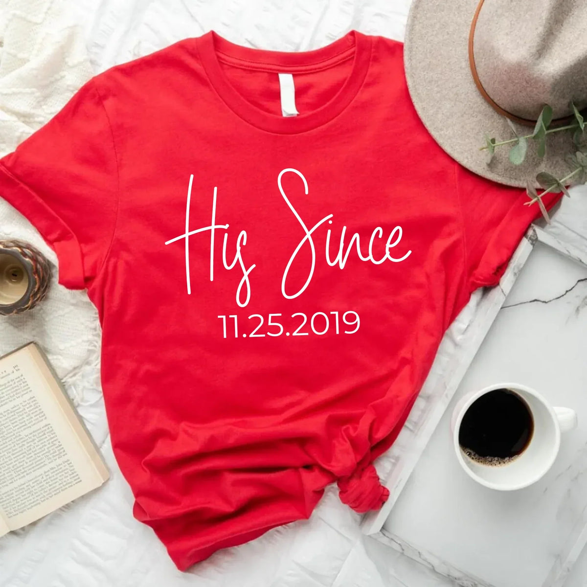 Hers Since & His Since Personalized Couples Tees – Adorb Custom Tees